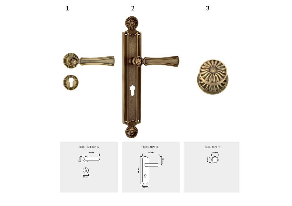 Daisy Vintage Art Deco Style Door Handle Collection | Etsy