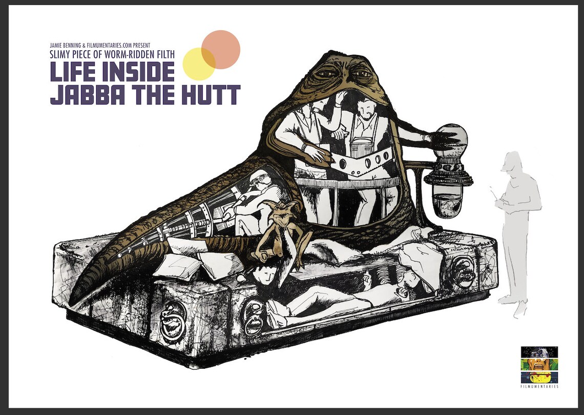 A4 Inside Jabba the Hutt Print - Etsy