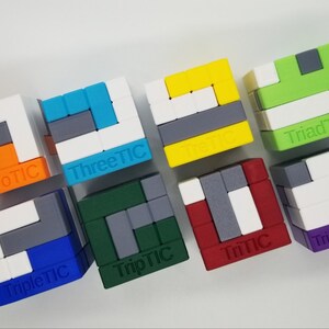 Download 3D Printable STL Files for 8 Three Piece 4x4x4 Turning Interlocking Cube Puzzles - Etsy