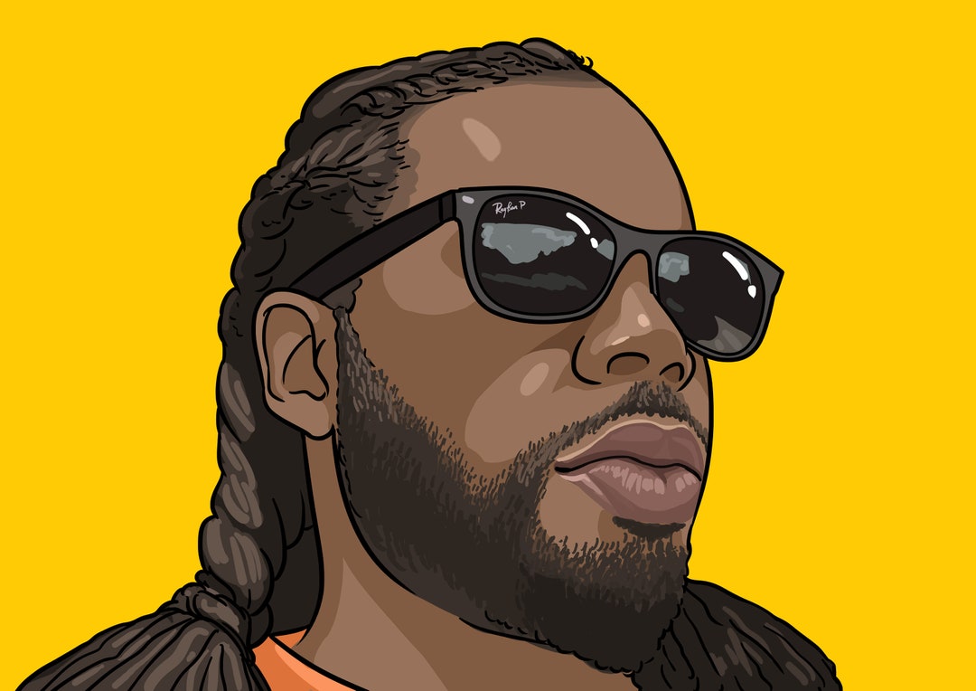 Realistic Style Cartoon Portrait Drawn From Your Photo - Etsy