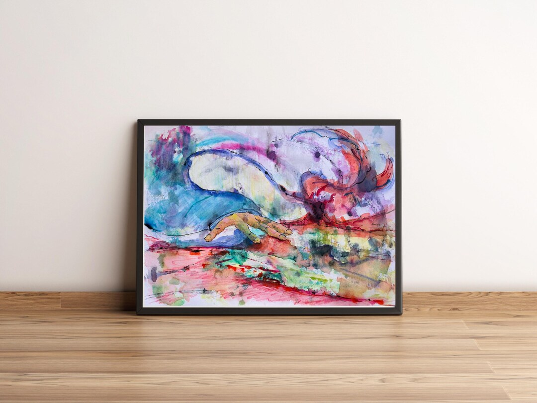 Abstract Landscape Painting, A3, Fine Art, Original Artwork ...