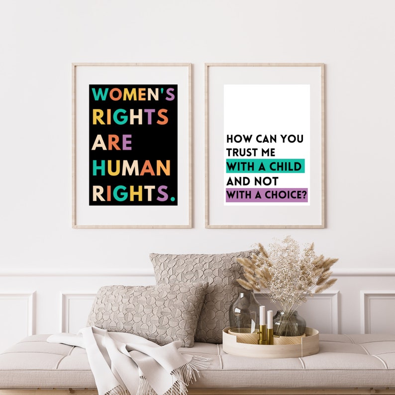 Pro Choice Poster, Printable Protest Sign, Abortion-rights Poster ...