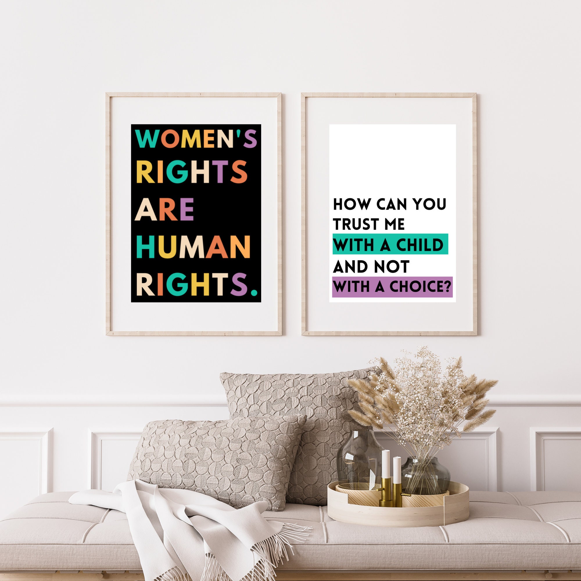 Pro Choice Poster, Printable Protest Sign, Abortion-rights Poster ...