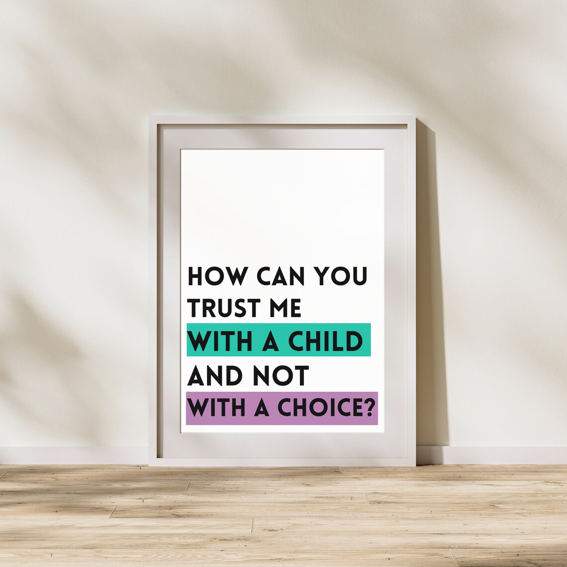 Pro Choice Poster, Printable Protest Sign, Abortion-rights Poster ...