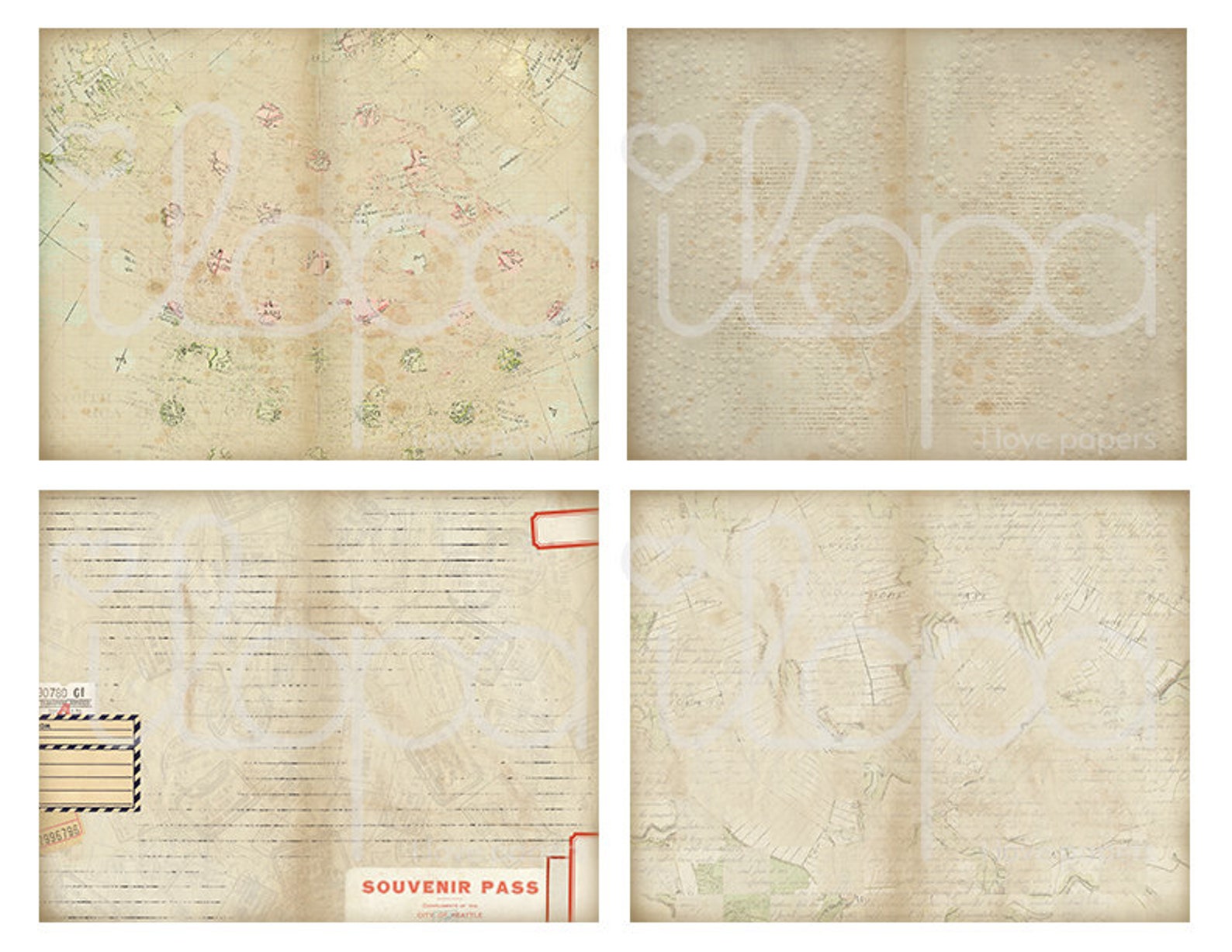 Printable Vintage Travel Journal Kit Travel Junk Journal Diy | Etsy