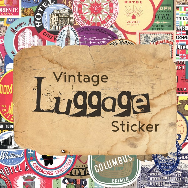 Luggage Stickers - Etsy