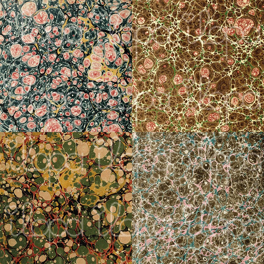 Digital Old Vintage Marbled Paper 300 Dpi 12x12 - Etsy