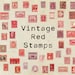 Digital Postage Stamps - Vintage Red - Etsy