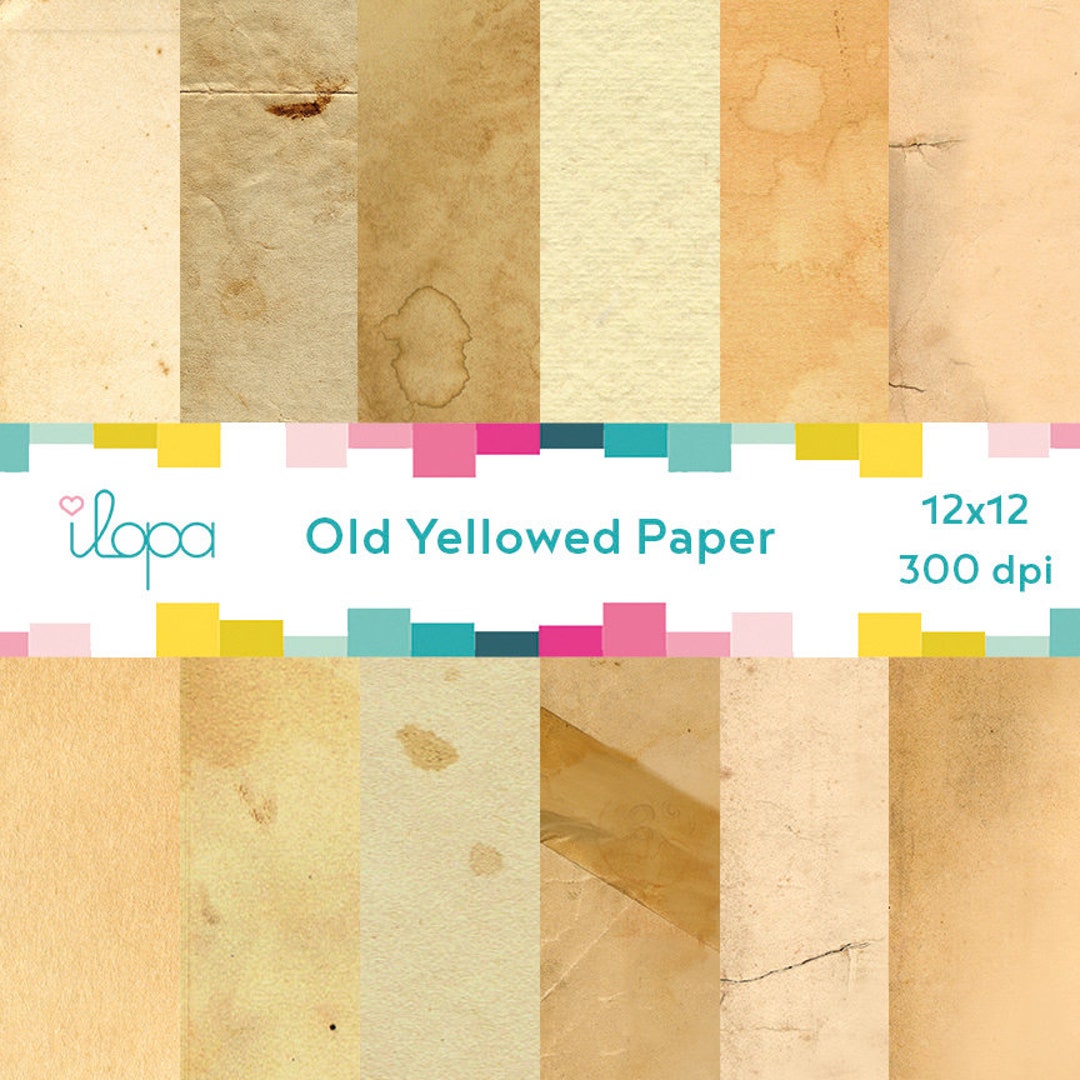 Digital Old Vintage Paper 300 Dpi 12x12 - Etsy