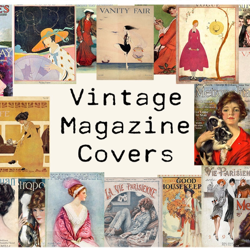 Vintage Magazine Covers - Etsy