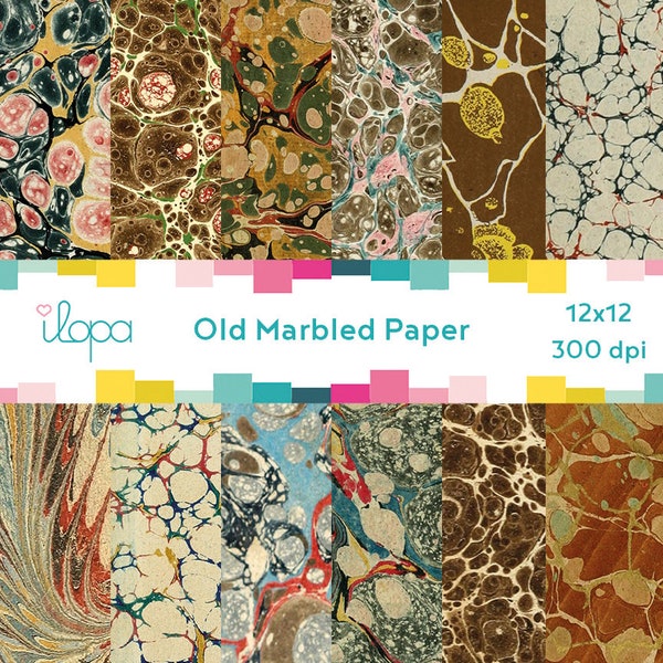 Marbled Paper - Etsy
