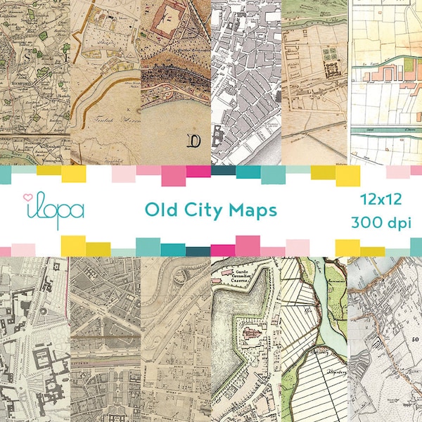 Old City Map - Etsy