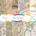 Digital Old City Map Paper 300 Dpi 12x12 - Etsy