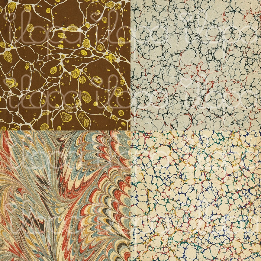 Digital Old Vintage Marbled Paper 300 Dpi 12x12 - Etsy