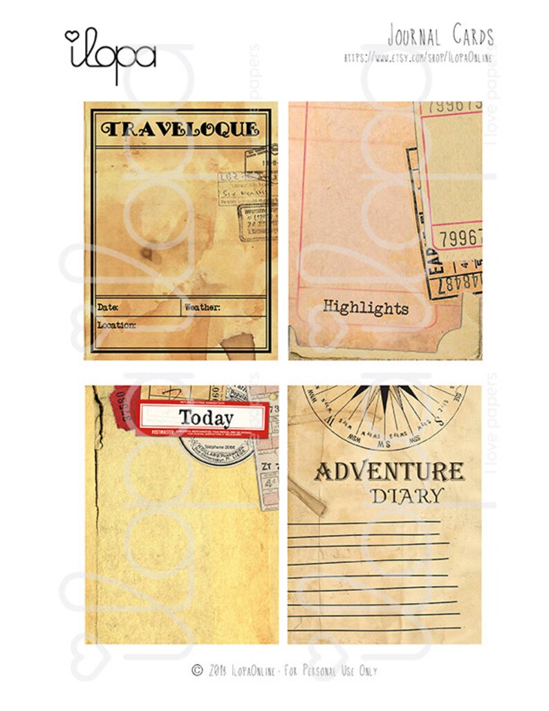 Digital Vintage Ephemera Kit - Travel Great Britain - Etsy