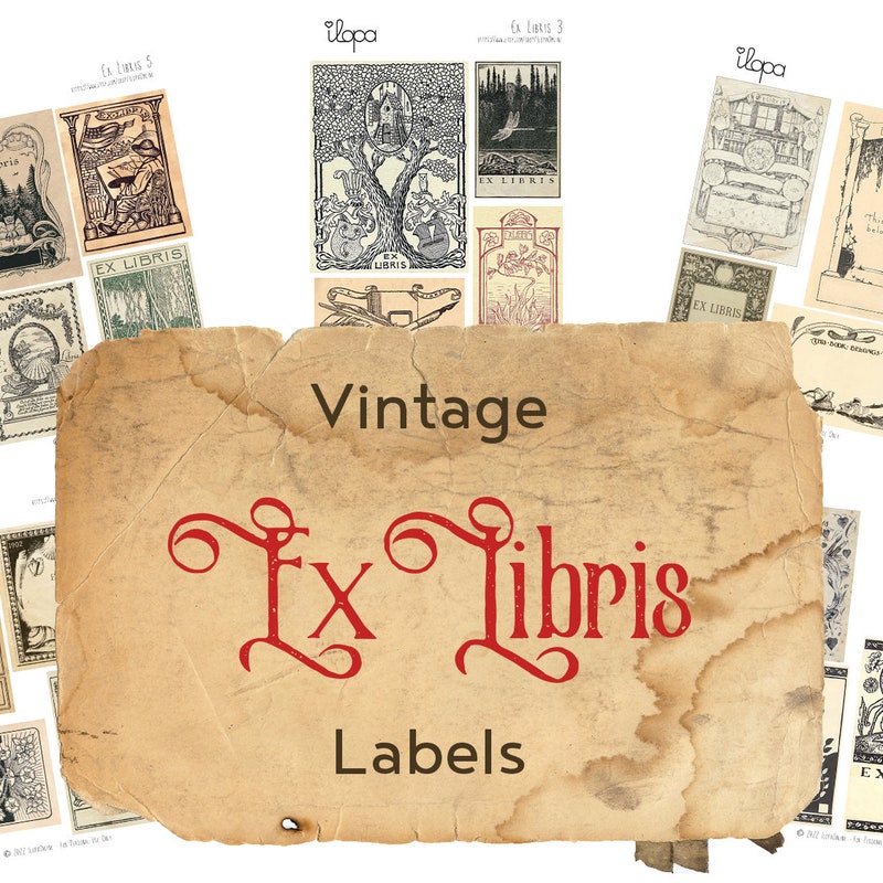 Digital Bookplates - Etsy