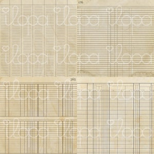 Digital Old Ledger Paper 300 Dpi 12x12 - Etsy