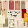 Printable Vintage Gentlemen Tags Collage Sheet - Etsy