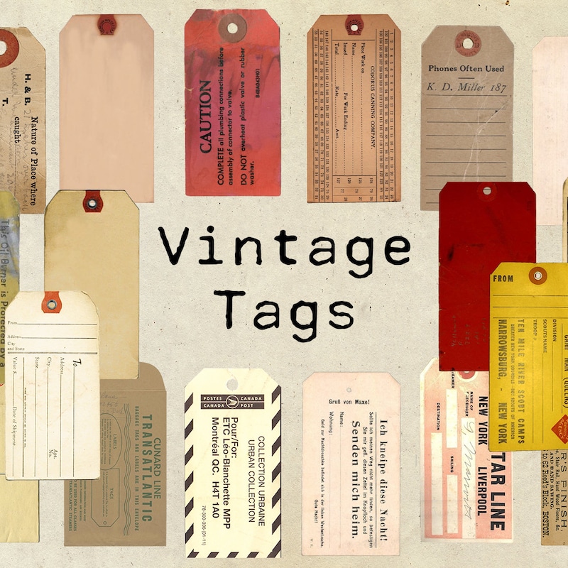 Vintage Tags - Etsy