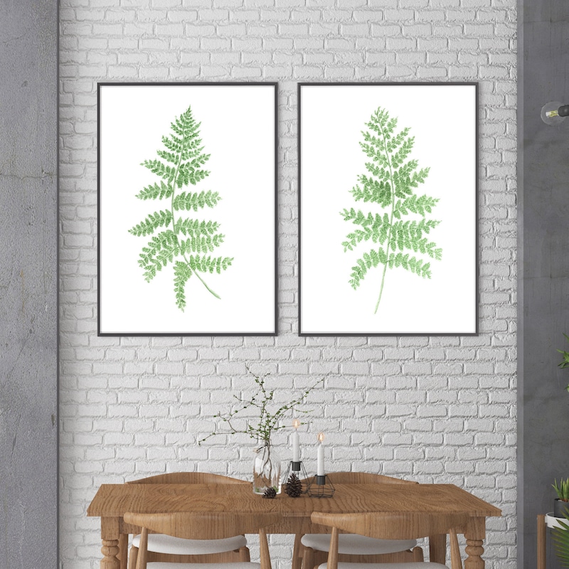 Watercolor Fern - Etsy