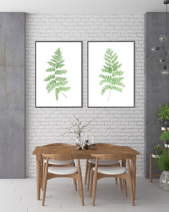 Watercolor Fern Set of Prints Watercolor Fern Paintings Fern - Etsy