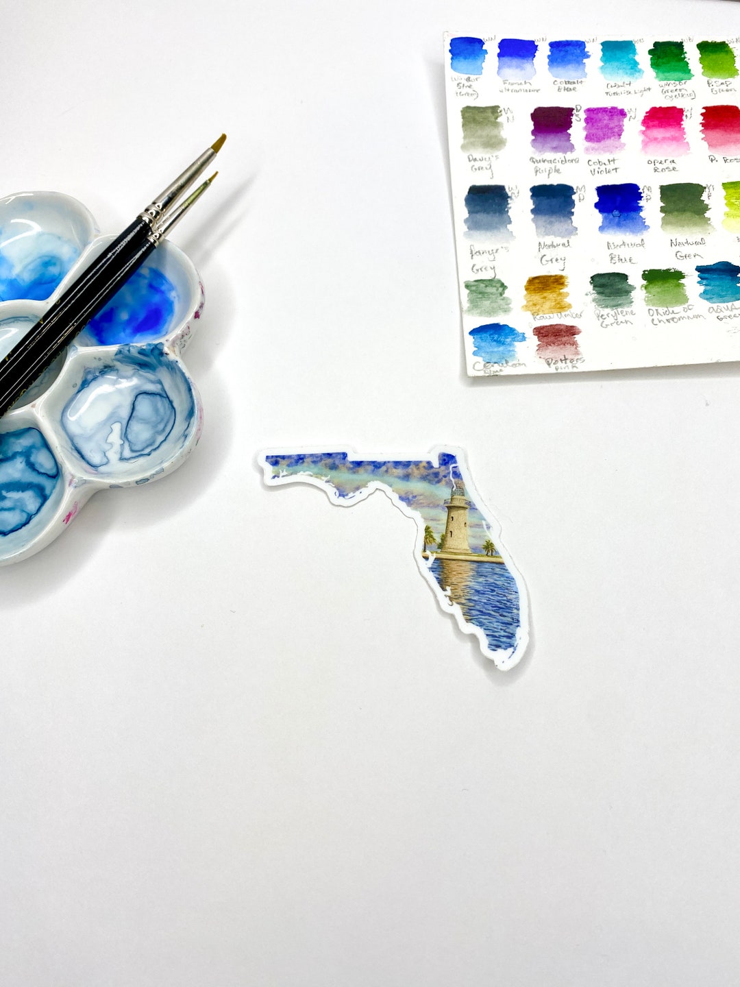 Florida Biscayne National Park Decal, Watercolor Florida Sticker ...