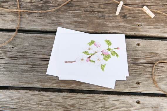 Watercolor Greeting Card Floral Card Flower Greeting Card | Etsy