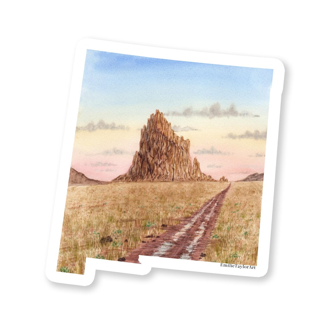 New Mexico Decal, Watercolor New Mexico Sticker, NM Car Decal, State ...