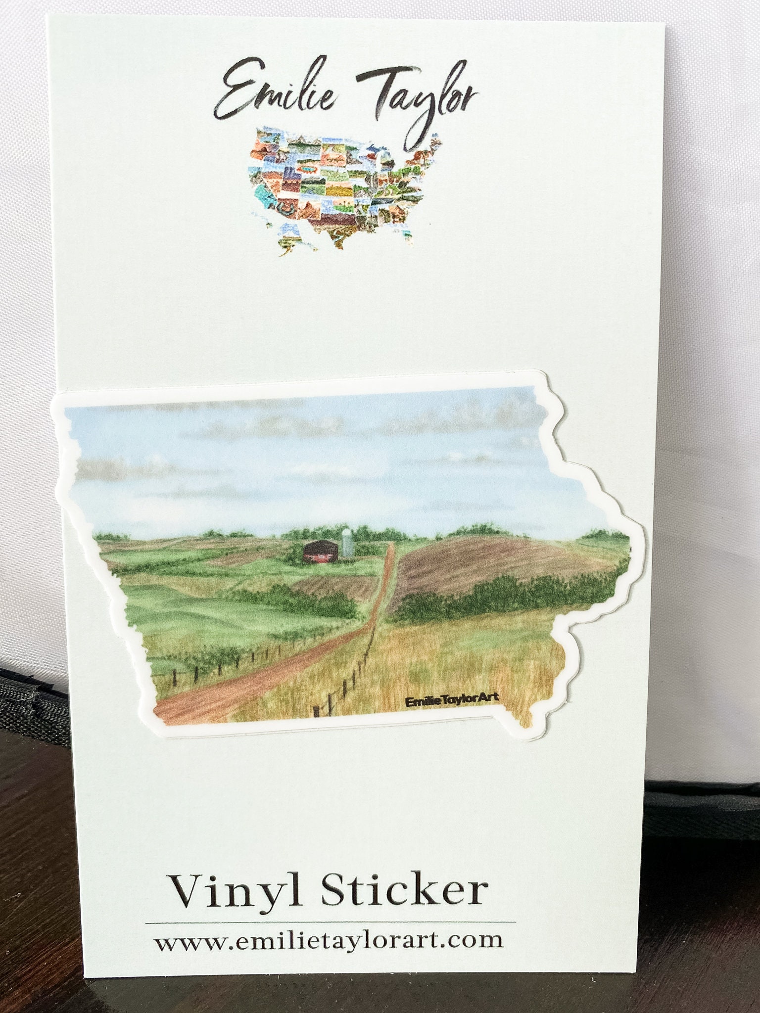 Iowa Decal Watercolor Iowa Sticker IA Car Decal Home State - Etsy