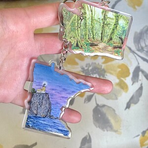 Apostle Islands National Shoreline Keychain, Wisconsin Keychain ...