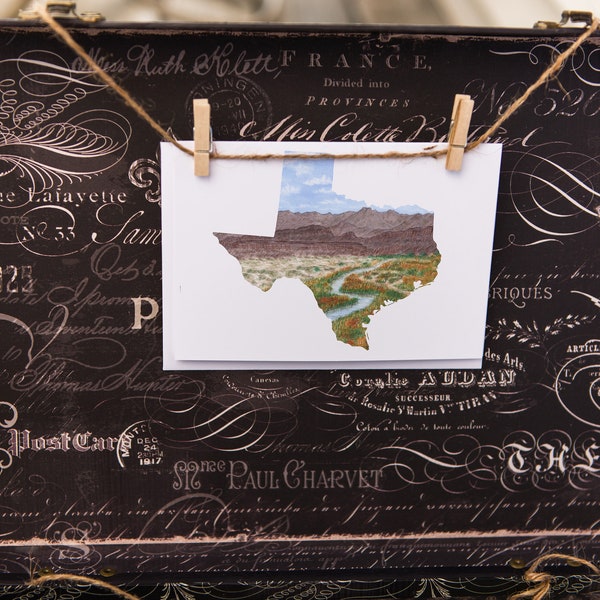 Texas Greeting Card - Etsy