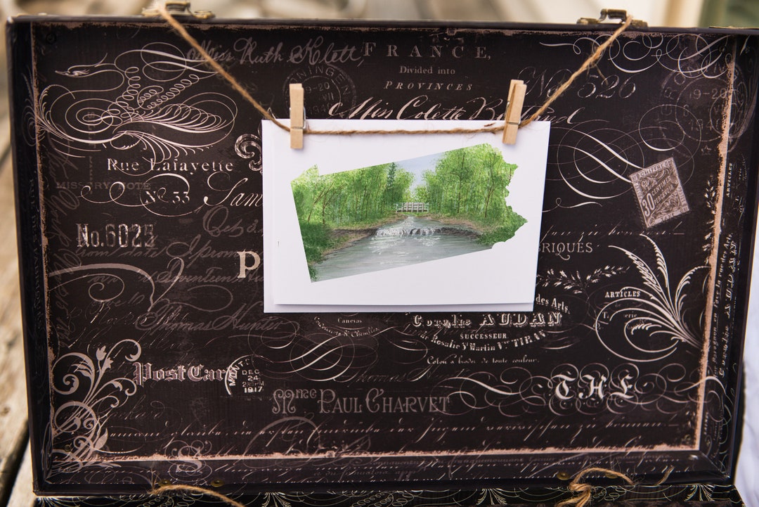 Pennsylvania Greeting Card, Pennsylvania Notecard, Pennsylvania Art ...