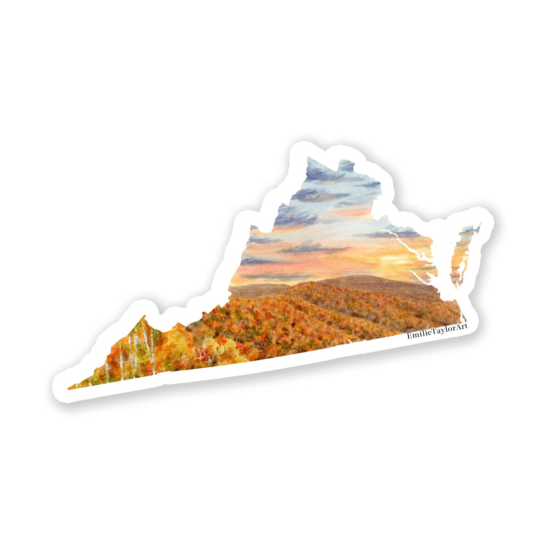 Virginia Decal, Shenandoah National Park Sticker, Shenandoah Valley ...