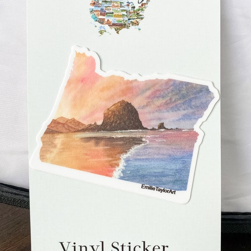 Oregon Coast State Sticker - Etsy