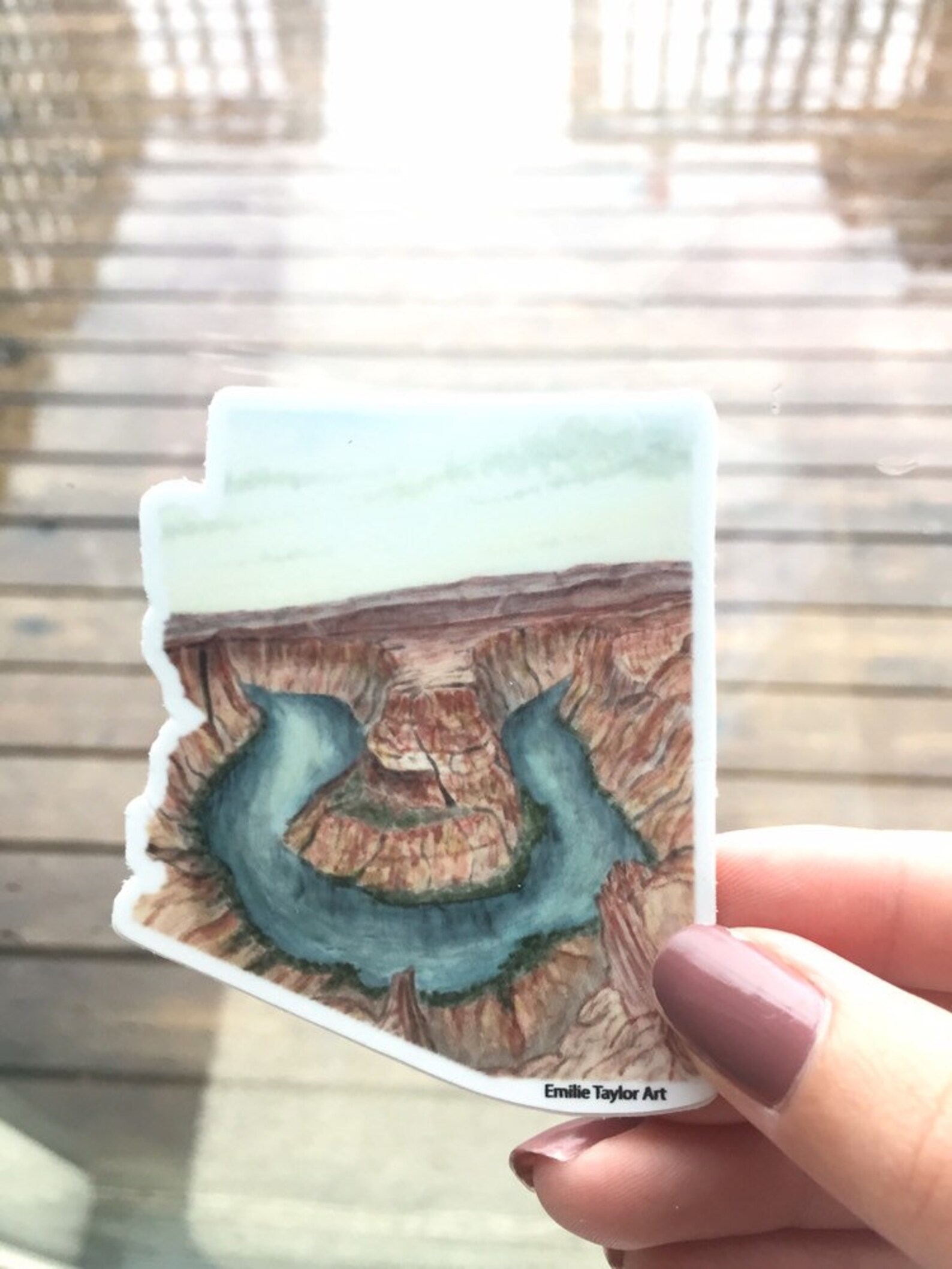 Arizona Decal Watercolor Arizona Sticker AZ Car Decal Home - Etsy