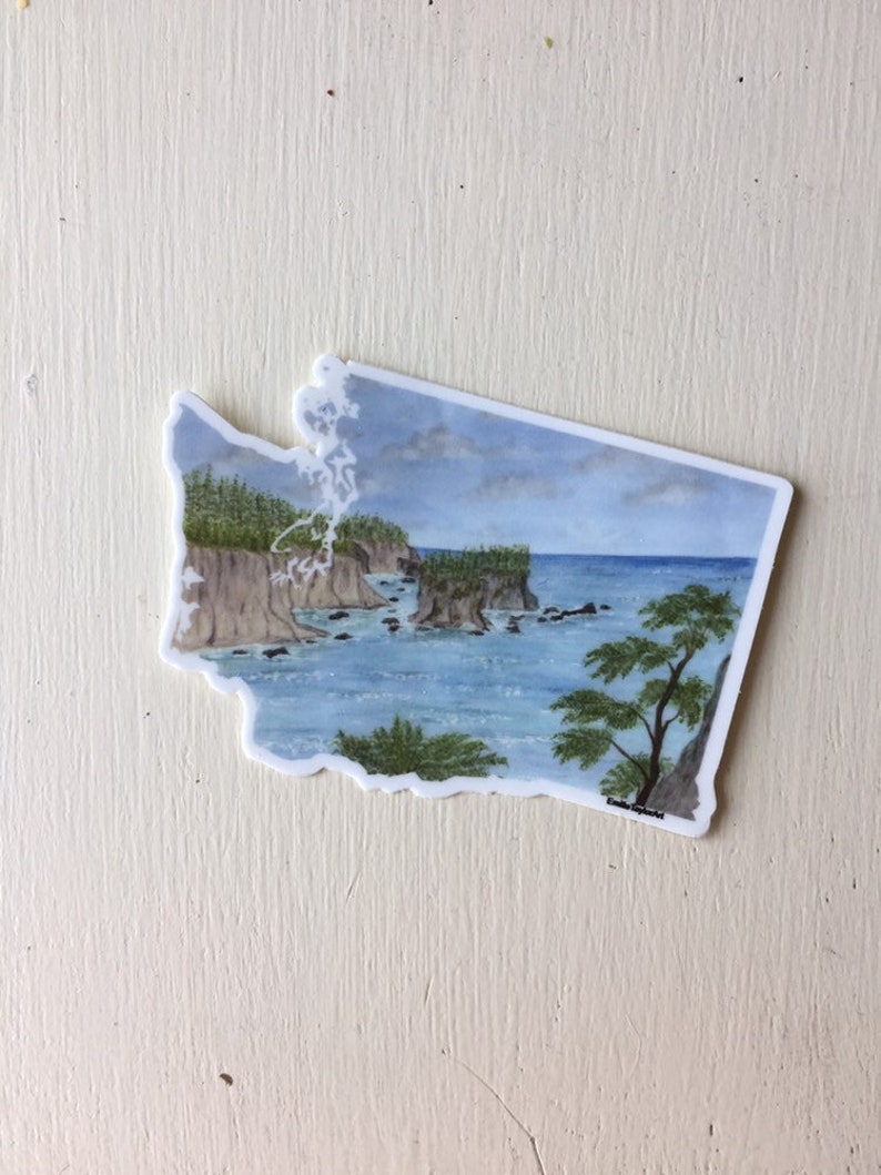 Washington Decal Watercolor Washington Sticker WA Car Decal - Etsy