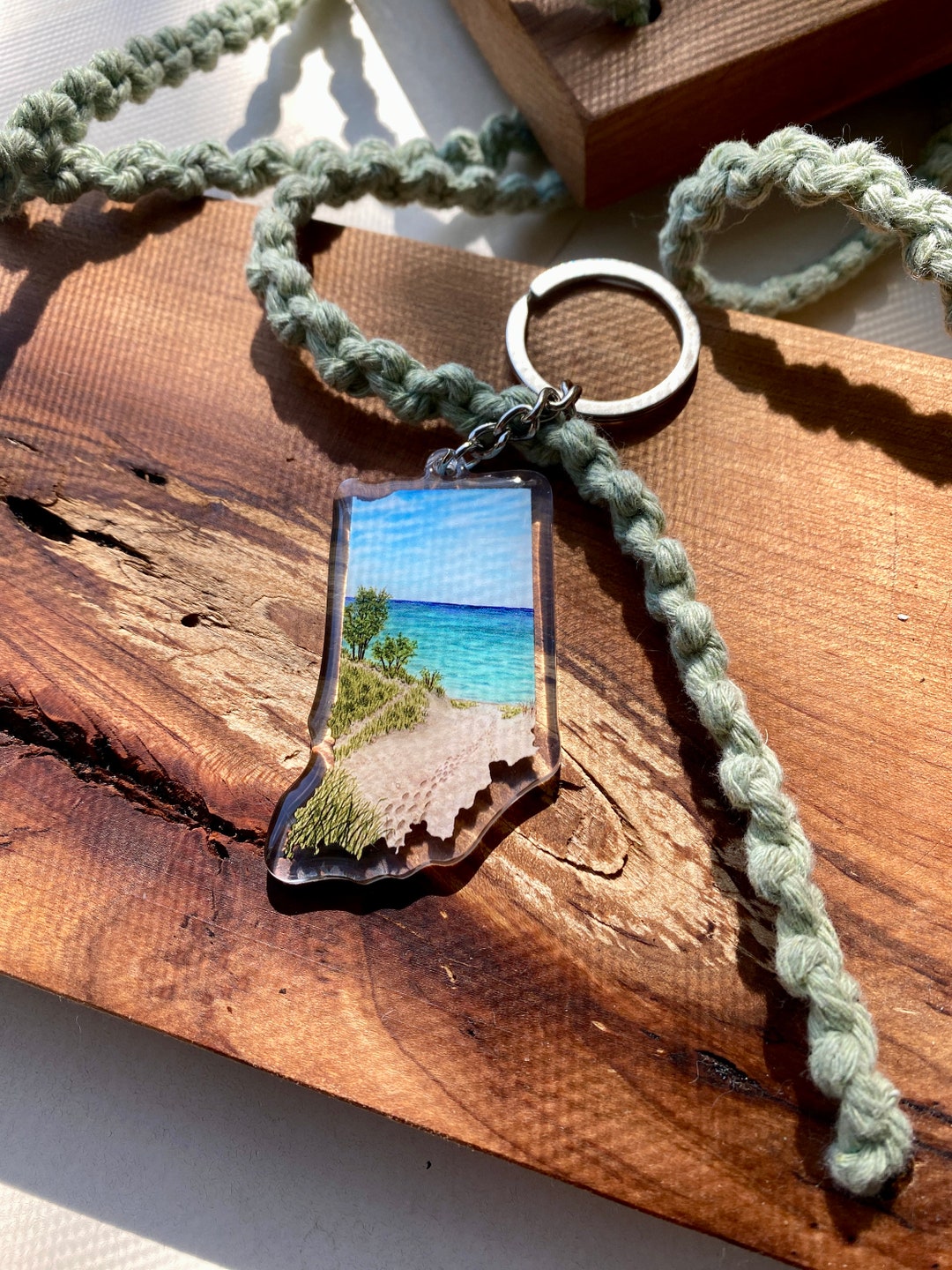 Sand Dunes National Park Keychain, Indiana Keychain, Sand Dunes Indiana ...