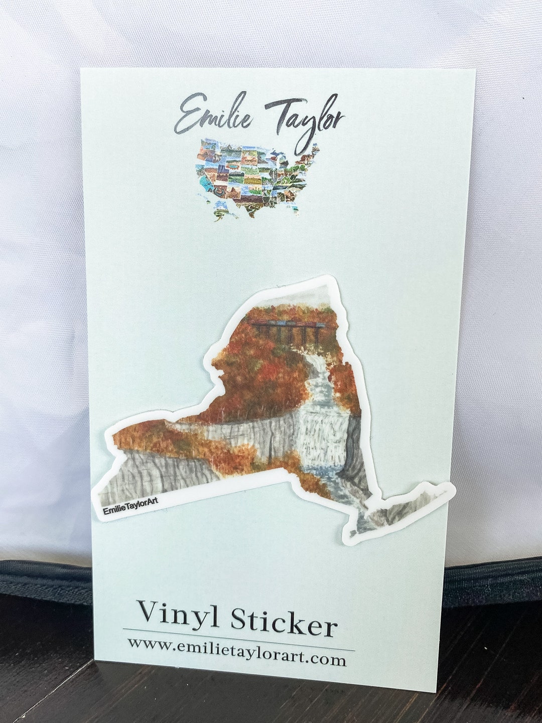 New York Decal, Watercolor New York Sticker, NY Car Decal, State Decal ...