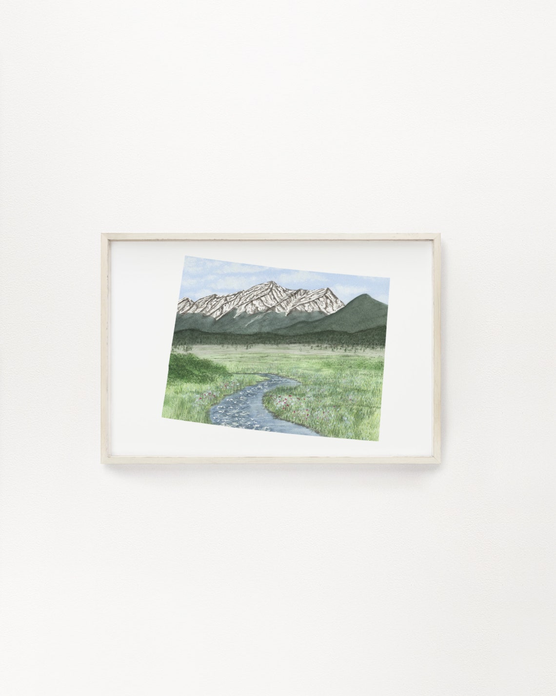 Colorado Watercolor Painting Colorado State Art Home State - Etsy