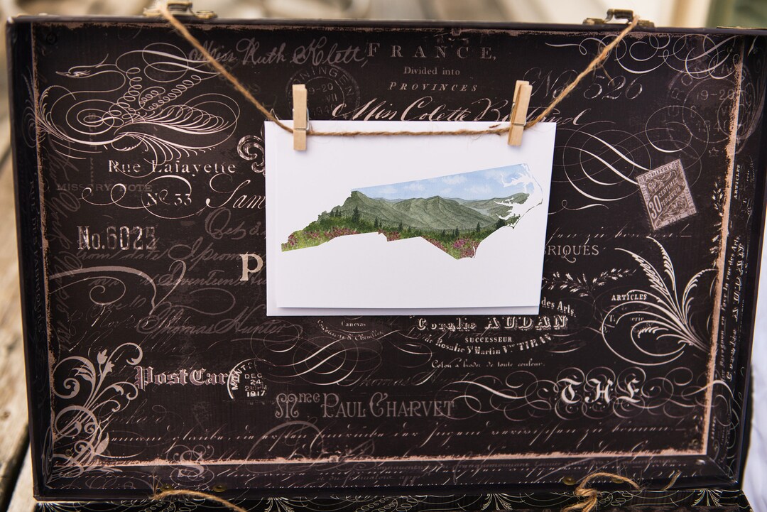 North Carolina Greeting Card, North Carolina Notecard, North Carolina ...