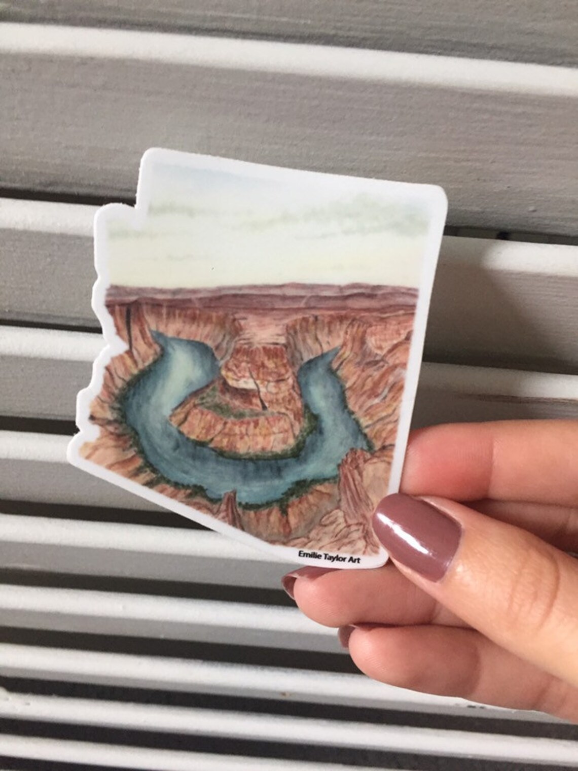 Arizona Decal, Watercolor Arizona Sticker, AZ Car Decal, Home State ...