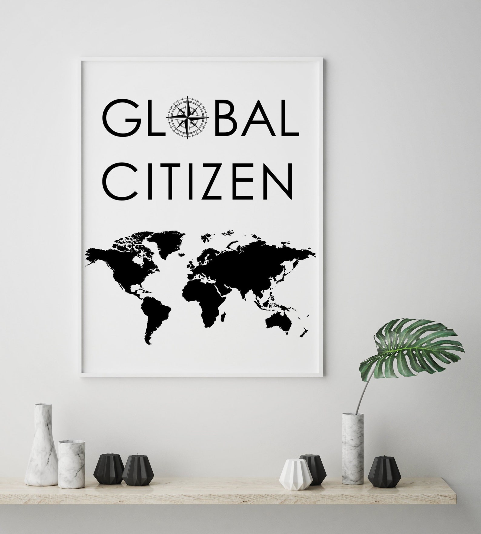 Global Citizen Printable Modern Art I Love, Printable, Wall Art ...