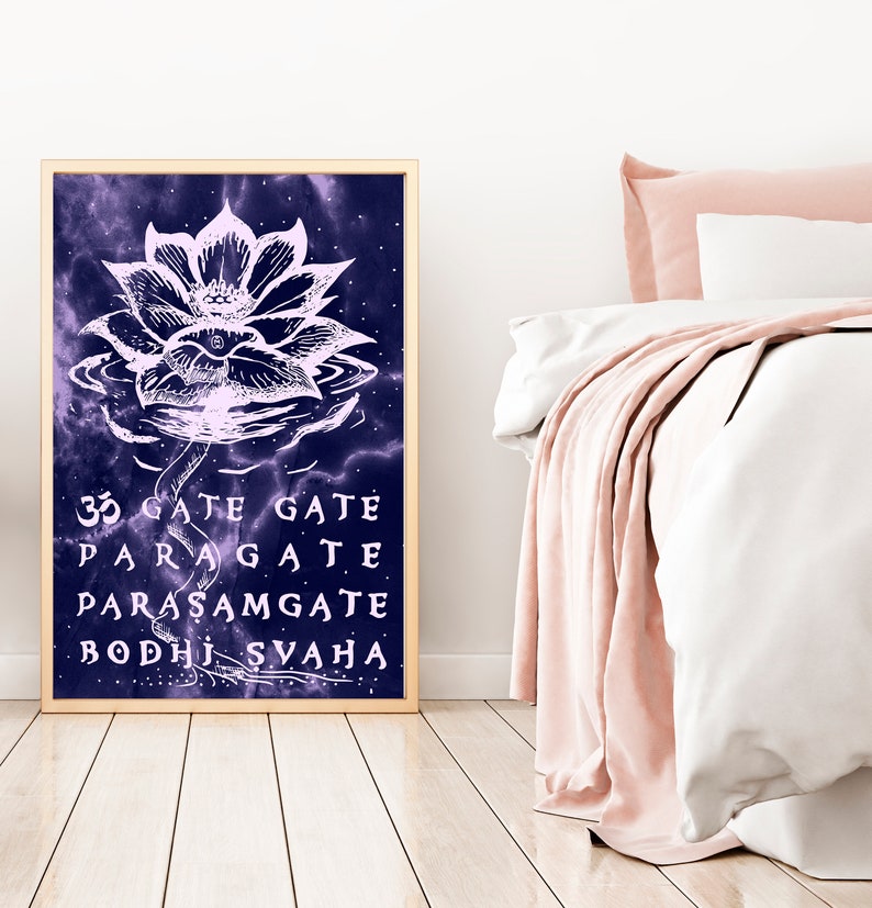 GATE GATE PARAGATE Mantra Printable Wall Art for Yoga,meditation and ...