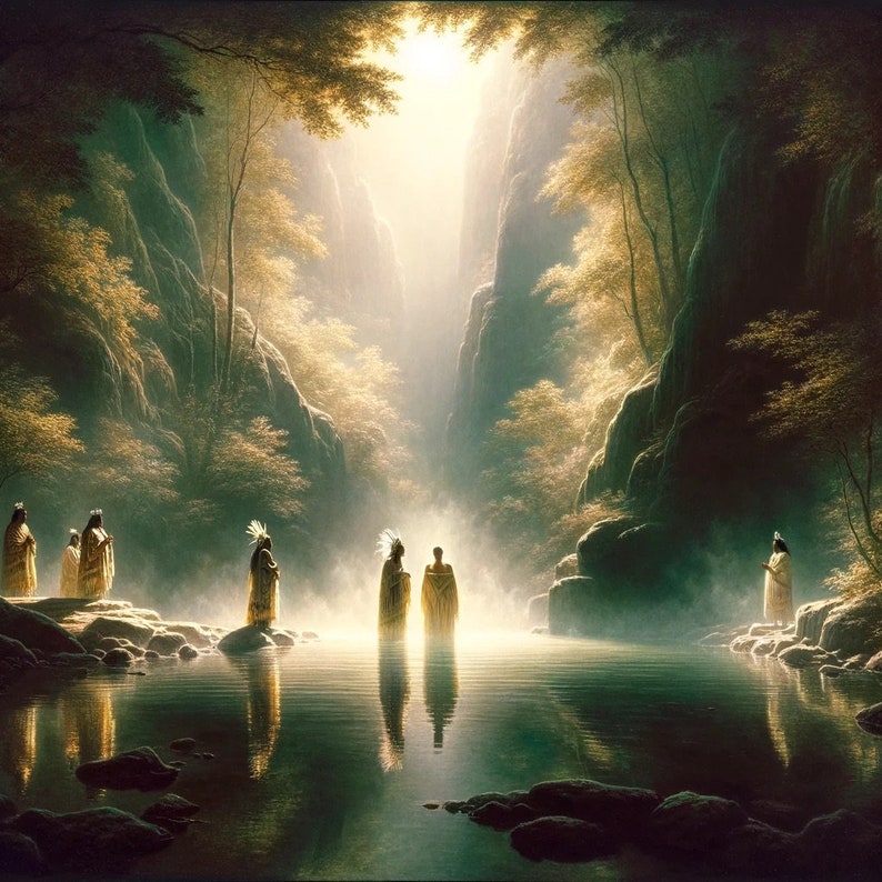 Alma Baptizing in the Waters of Mormon - Etsy