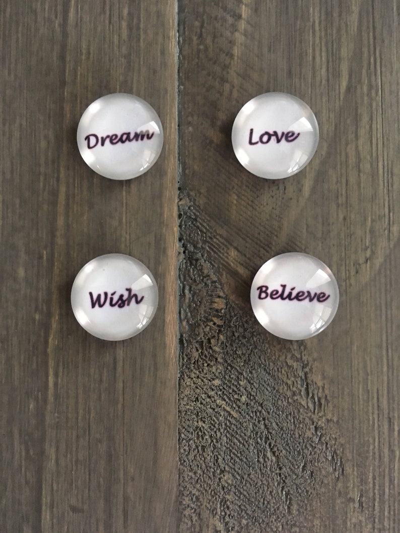 Inspirational Word Magnets - Etsy