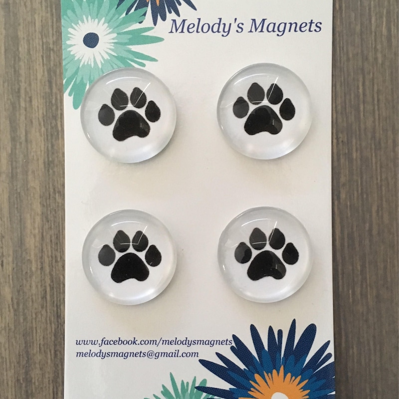Paw Print Magnet - Etsy