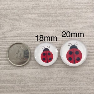 Lady Bug Magnets - Etsy