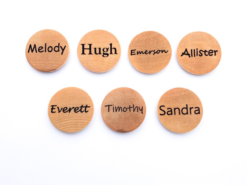 Personalized Name Wood Magnets. Laser Engraved - Etsy Canada