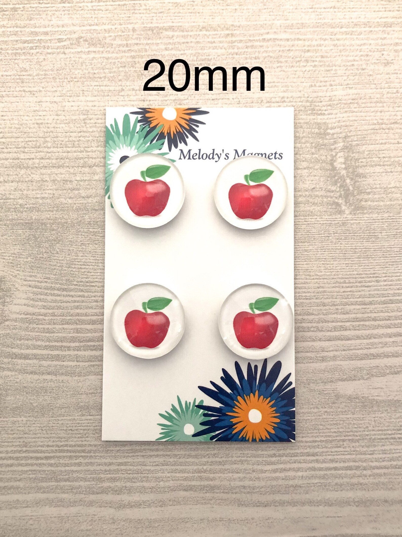 Apple Magnets - Etsy
