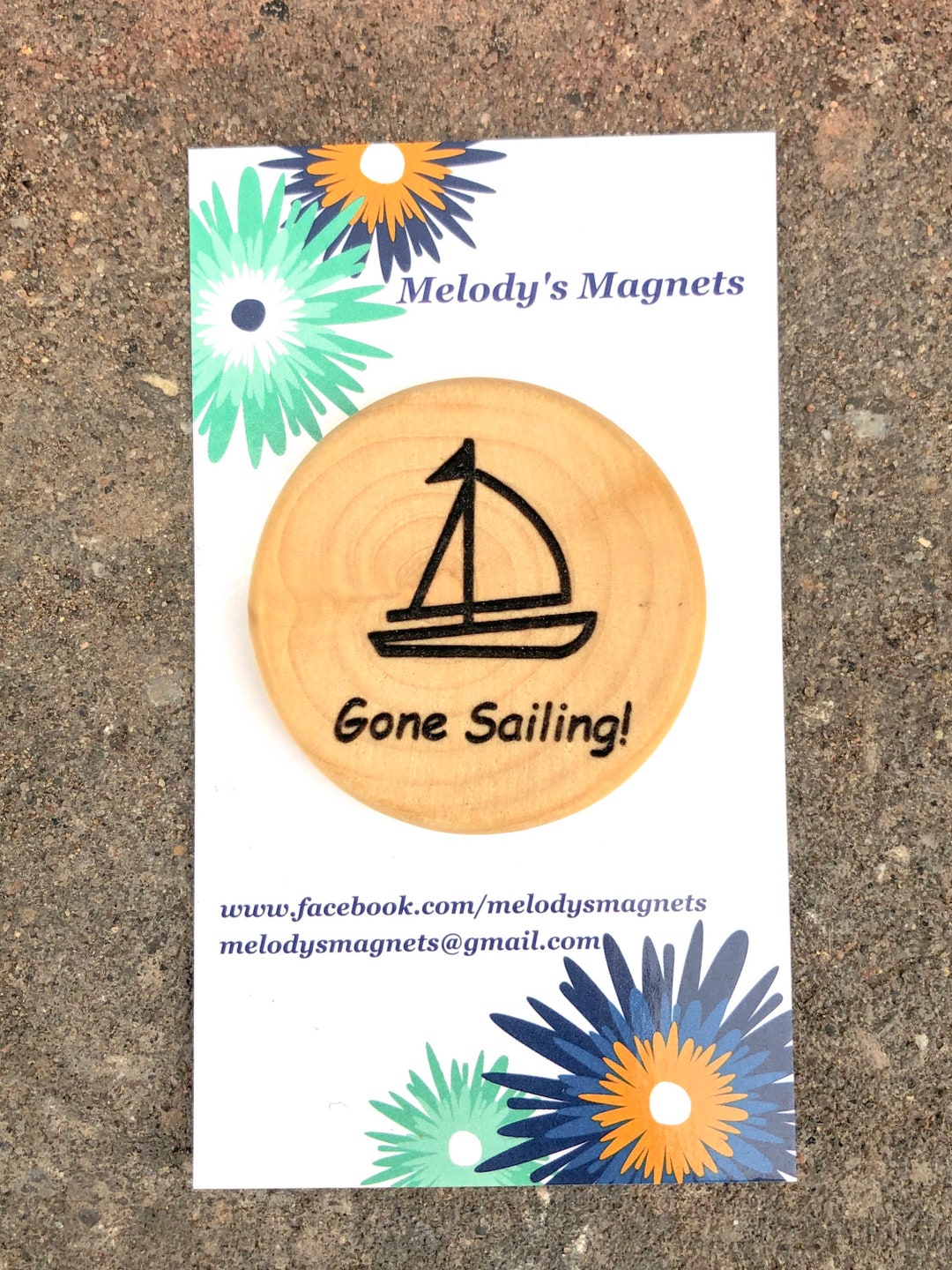 Gone Sailing Wood Magnets - Etsy